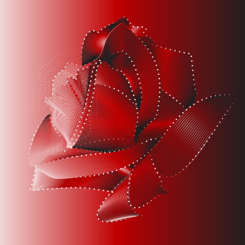 Dotted spiral vortex wing Royalty Free Vector Image