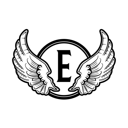 E Letter Wings Logo Vector Images (over 530)