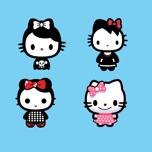 Hello Kitty Patterns Vector Images (44)