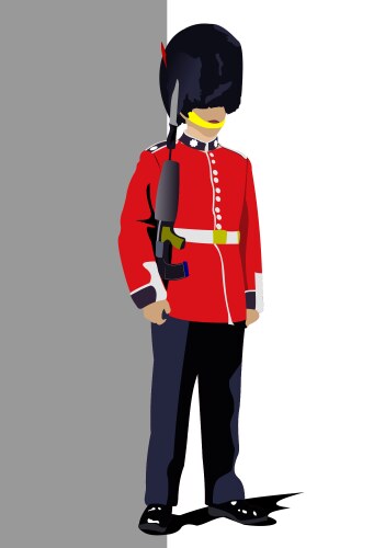 Queens guard Royalty Free Vector Image - VectorStock