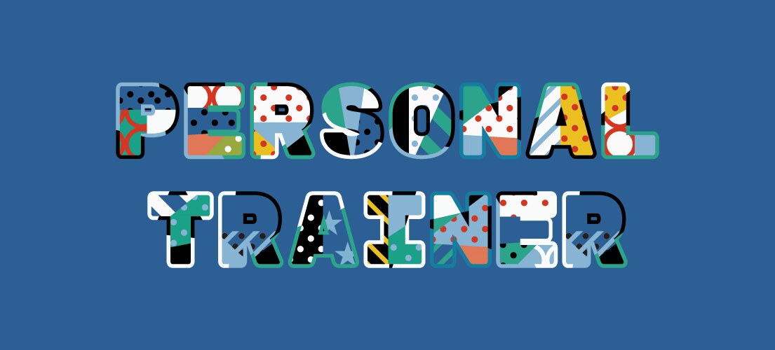 Personal trainer course isolated cartoon Vector Image