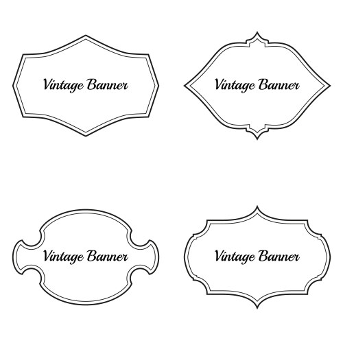 Blank labels Royalty Free Vector Image - VectorStock