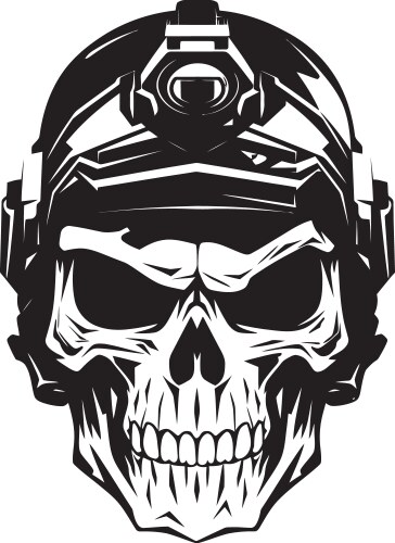 Skull legionnaires army insignia design Royalty Free Vector