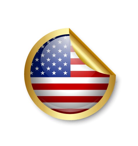 Tattoo style sticker american flag Royalty Free Vector Image