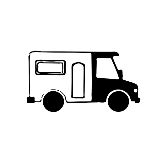 Black and White Campers Vector Images (over 13,000)