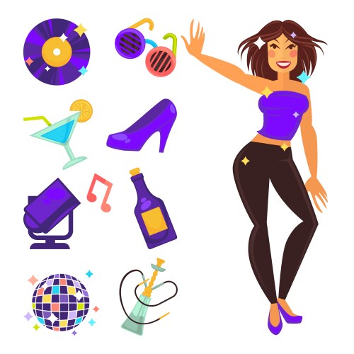 Girls night out Royalty Free Vector Image - VectorStock