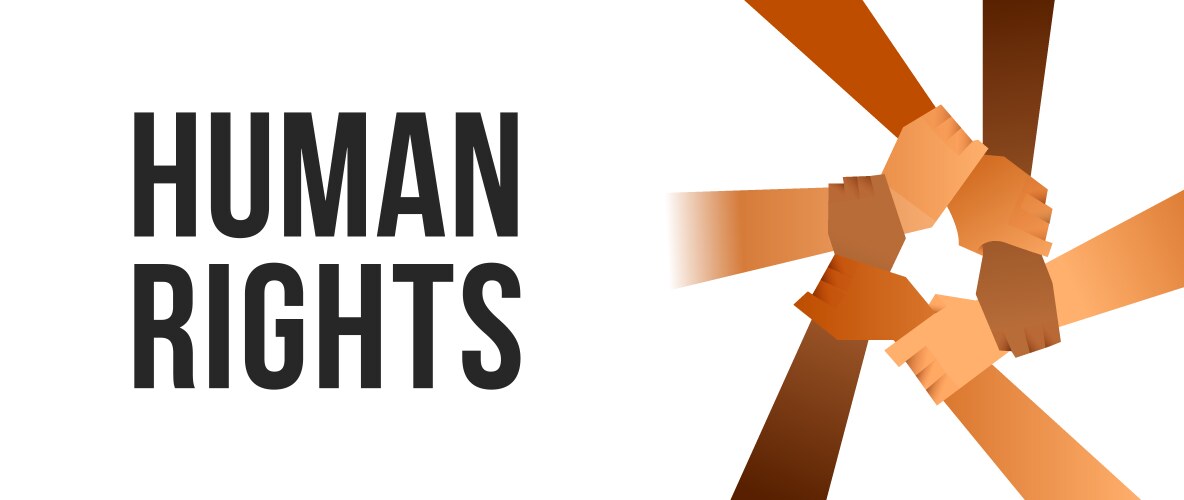 Human rights day poster Royalty Free Vector Image