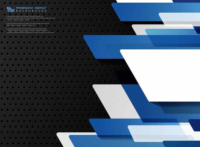 Abstract blue tech template design decoration Vector Image