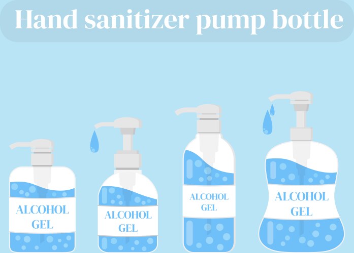 Hand wash gel symbol Royalty Free Vector Image