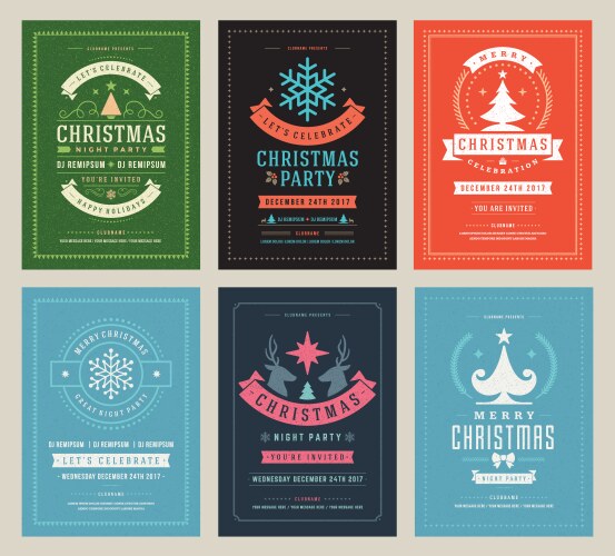 Retro merry christmas Royalty Free Vector Image