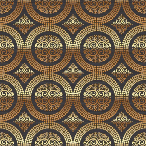Seamless ornate golden pattern Royalty Free Vector Image