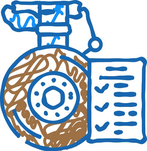 Landing gear check aircraft icon color Royalty Free Vector