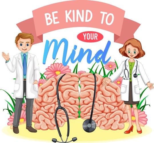 Man brain injury character Royalty Free Vector Image