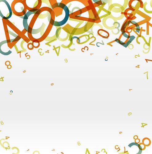 Number background Royalty Free Vector Image - VectorStock