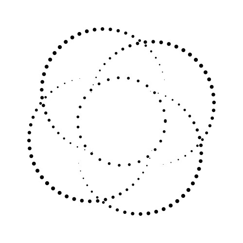 Dot circle pattern halftone circular burst Vector Image