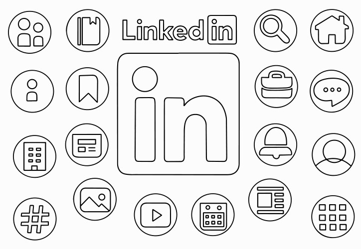 Linkedin Icon Vector Images (over 2,700)