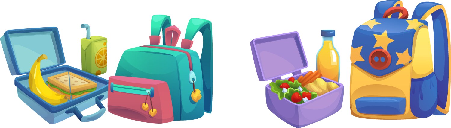 Lunchbox Cartoon Vector Images (over 1,100)