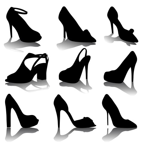 Shoes collection Royalty Free Vector Image - VectorStock