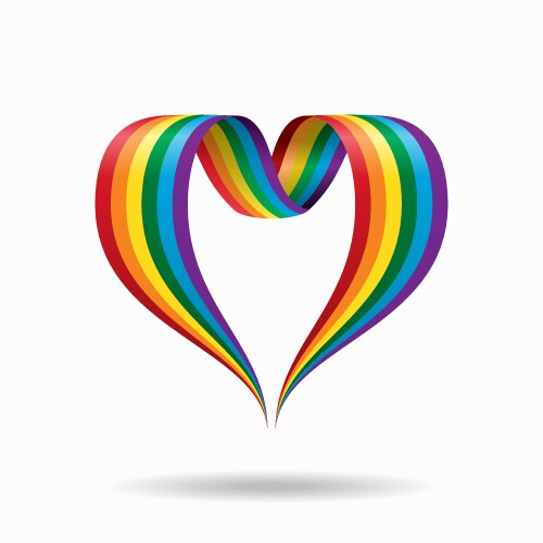 Greek flag heart-shaped ribbon Royalty Free Vector Image