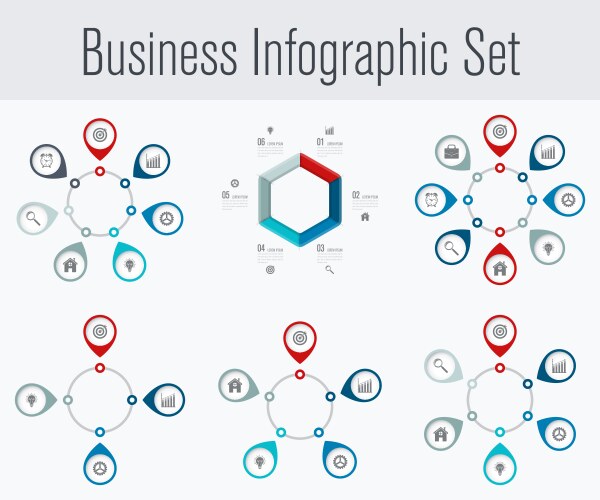 Infographics concept to display your data Vector Image