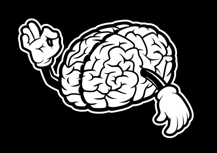 Alien monster brain Royalty Free Vector Image - VectorStock