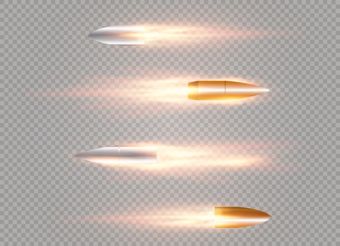 Flying bullet Royalty Free Vector Image - VectorStock