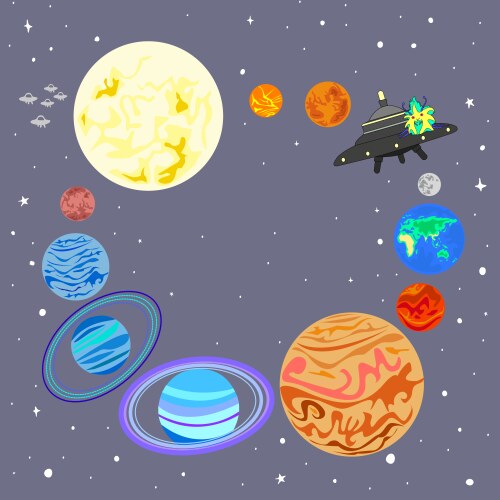 Solar System Frame Vector Images (over 1,400)