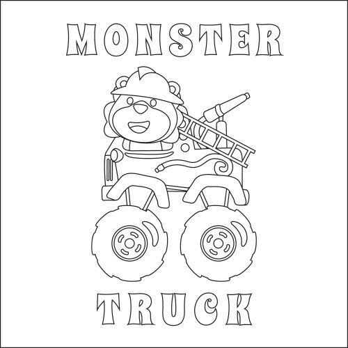 Monster Truck Coloring Page Vector Images (over 300)