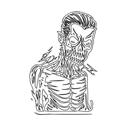 Zombie Outline Vector Images (over 4,400)
