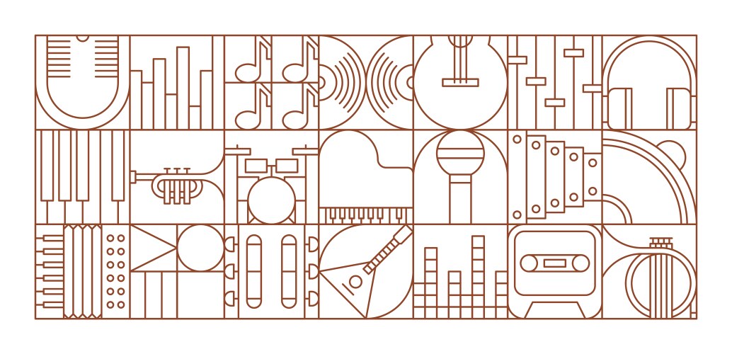 Abstract Musical Instruments Vector Images (over 17,000)