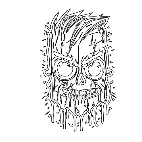 Zombie Outline Vector Images (over 4,400)