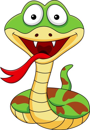 Snake cartoon Royalty Free Vector Image - VectorStock