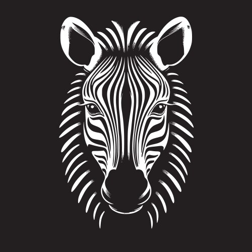 Zebra - high quality logo ideal for t-shirt Vector Image