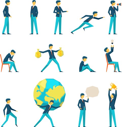 Cartoon Man Poses Vector Images (over 56,000)