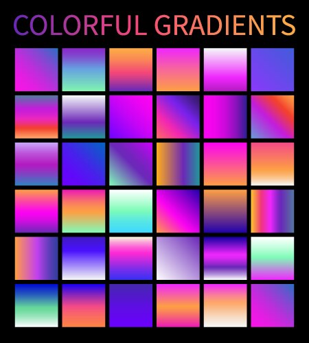 Colorful gradients screen gradient covers Vector Image