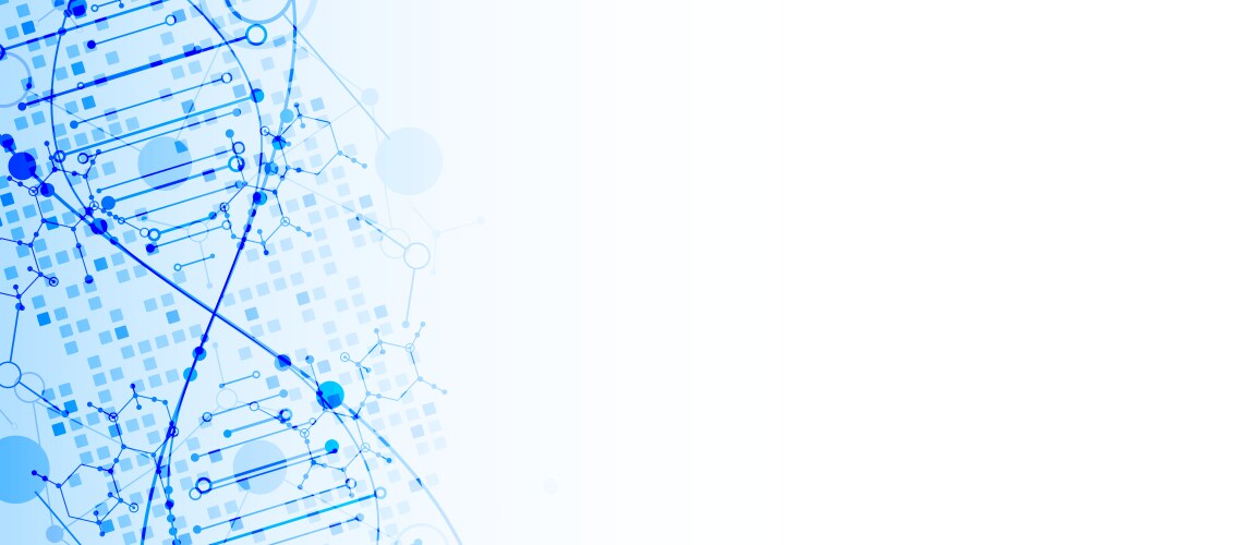 Modern Abstract Molecules Structure For Science Vector Image