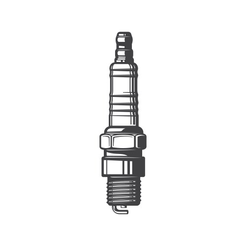 Spark plug sketch Royalty Free Vector Image - VectorStock