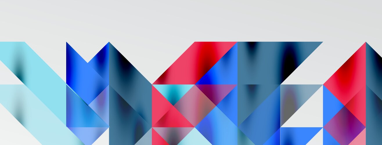 Tech minimal overlapping triangle shapes elements Vector Image