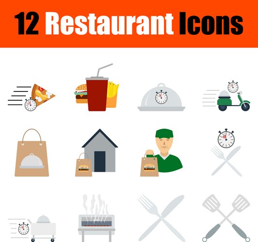 Mexican food icon set - tacos nachos Royalty Free Vector