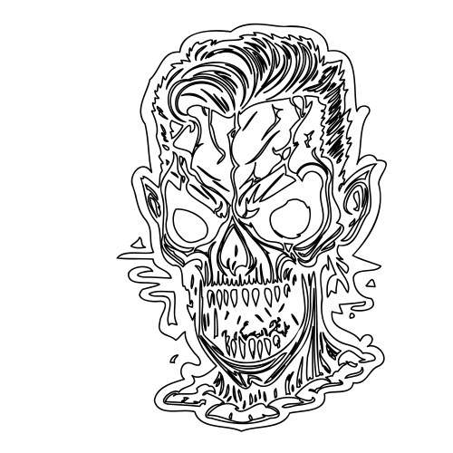 Zombie Outline Vector Images (over 4,400)