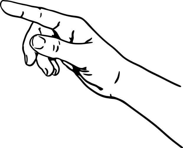 Hand Pointing Finger Up Vector Images (over 10,000)
