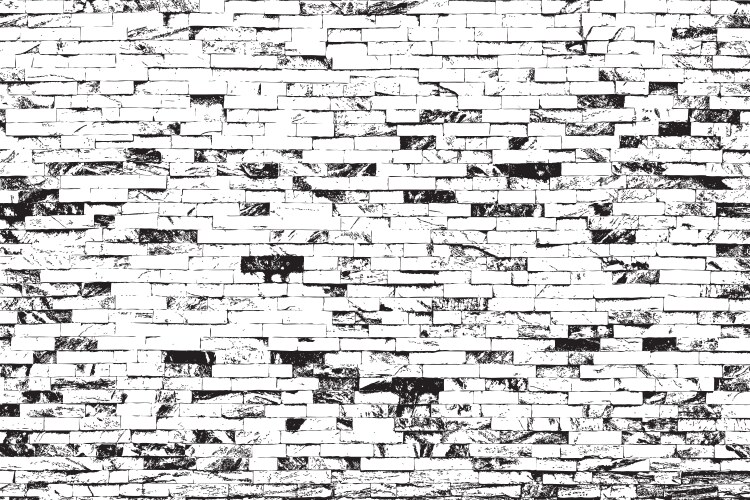 Messy brickwall texture Royalty Free Vector Image