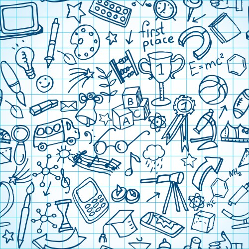 School accessories background Royalty Free Vector Image