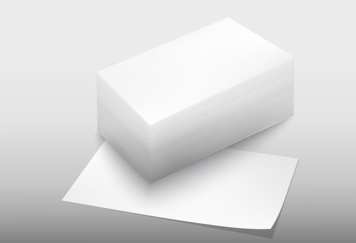 Stack of three clear sheets a4 paper Royalty Free Vector