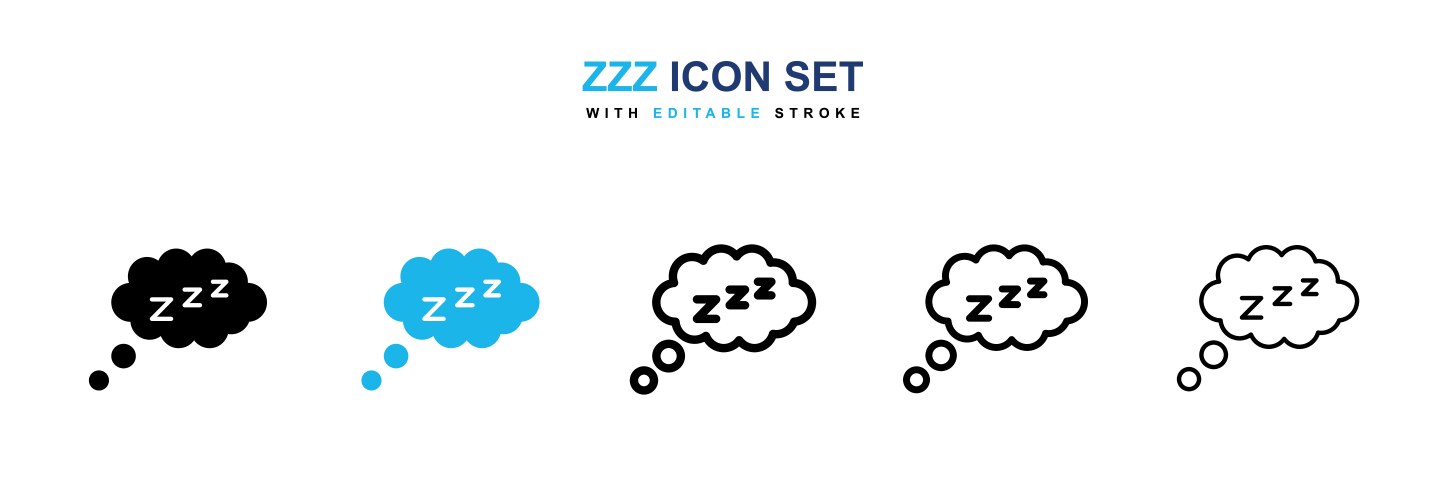 Zzz Comic Icon Vector Images (over 590)