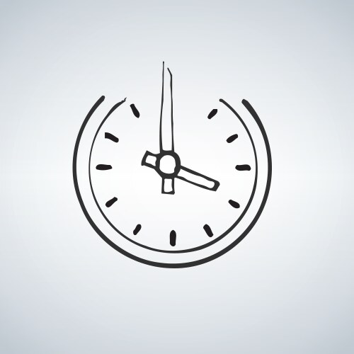 Wall Clock Drawing Vector Images (over 1,700)