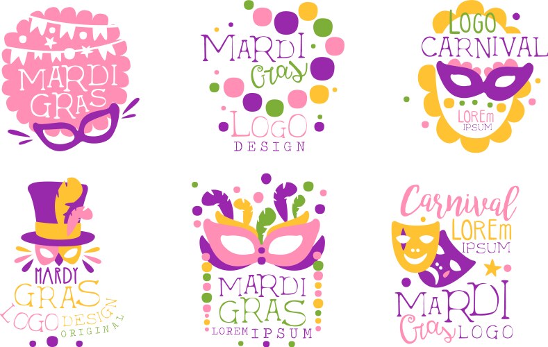 Mardi Gras Logo Vector Images (over 1,400)