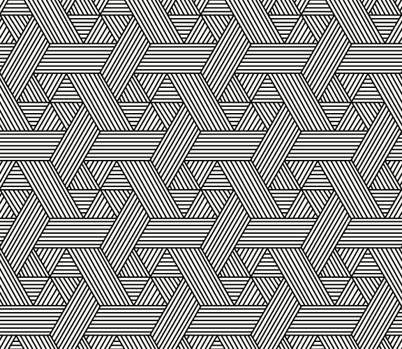 Seamless 3d brown rattan pattern art Royalty Free Vector