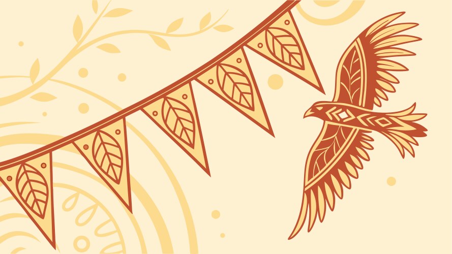 Tribal Hawk Art - Native American Symbol – Royalty-Free Vector ...