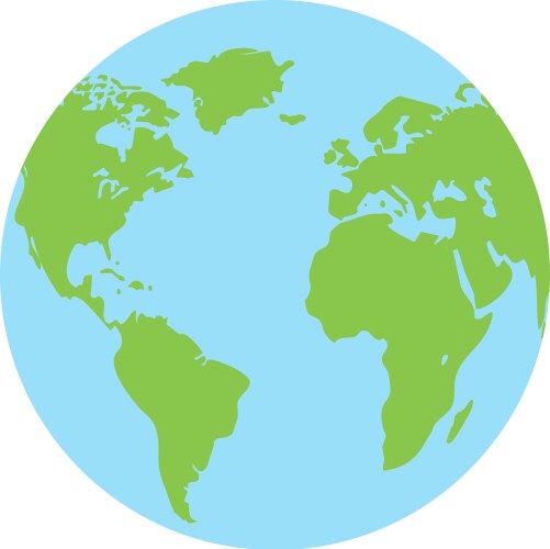 Realistic earth Royalty Free Vector Image - VectorStock